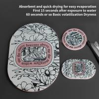 China Modern Natural Diatom Mud Bath Mat Drying Mat Water Absorbing Fiber Diatomite Soap Mat for sale