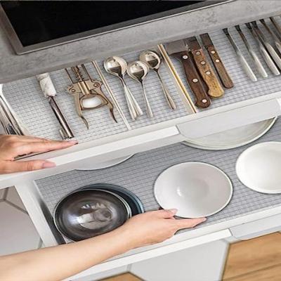 China Customized Plastic Shelf Liner for Anti-Slip 24 Inch Kitchen Cabinet Drawer and Fridge for sale
