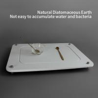 China Table Decoration Accessories Type Mats Pads Ultra Absorbent Diatom Stone Dish Dry Mat for sale