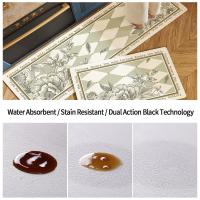 China Non Slip Waterproof Kitchen Door Rug Mat for Anti Fatigue Washable Teppich Floor Mat for sale