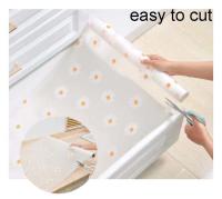 China Washable EVA Kitchen Cabinet Drawer Tool Shelf Liner with Small Chrysanthemum Pattern for sale
