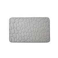 China Custom Logo Cobblestone Embossed Bathroom Non-slip Carpets for Bathtub and Shower Room for sale