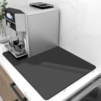 China Super Absorbent Diatomaceous Earth Dish Drying Mat for Quick Drying in Kitchen Counter for sale