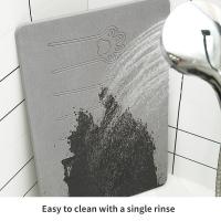 China Quick Drying Diatomaceous Earth Shower Mat Modern Design for Super Absorbent Bathroom for sale