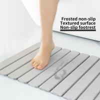 China CLASSIC Design Style Diatomite Earth Bath Mat for Quick Drying Bathroom Shower Floor for sale