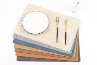 China Xin Hui Kitchen or Dining Table Mat Place Mat with Printing Pattern in Grey and Black for sale