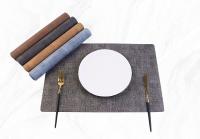 China Xin Hui Kitchen or Dining Table Mat Place Mat with Printing Pattern in Grey and Black for sale
