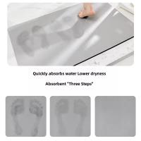 China Customized High Absorbent Distomaceous Earth Bath Shower Floor Mat for Quick Drying for sale