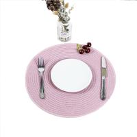 China Waterproof Washable Non Slip Mat for Transitional Design Style Placemats in Round Shape for sale