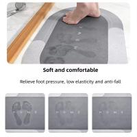 China Eco-friendly Modern Style Bathroom Absorbent Non-slip Carpet Floor Door Mat 40*60cm for sale