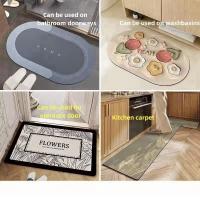 China Eco-friendly Modern Style Bathroom Absorbent Non-slip Carpet Floor Door Mat 40*60cm for sale