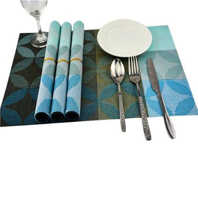 China 30*45cm or Customized Size PVC Table Mat for Restaurants Heat Resistant and Reusable for sale
