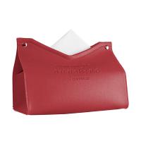 China Simple Style Luxury Floral PU Leather Car Toilet Square Tissue Paper Box Cover Holder for sale
