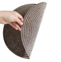 China Vietnam Boho Style Table Decor Placemats with Round Water Hyacinth Weaving in Bulk for sale