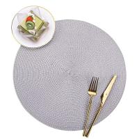 China Create a Luxurious Dining Experience with Custom Color PVC Woven Placemats Set for sale
