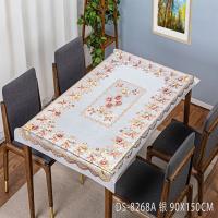 China Custom Logo Accepted 80*120cm Direct Plastic PVC Floral Tablecover for Dining Table for sale