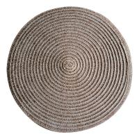 China Kitchen Room Space Luxury Golden Waterproof PVC Round Christmas Dining Table Place Mats for sale