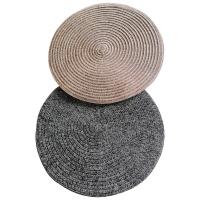 China Kitchen Room Space Luxury Golden Waterproof PVC Round Christmas Dining Table Place Mats for sale