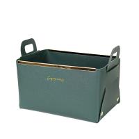 China Convenient and Versatile Leather Basket for Daily Sundries 3-6L Capacity 24*14*13cm for sale