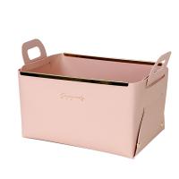 China Convenient and Versatile Leather Basket for Daily Sundries 3-6L Capacity 24*14*13cm for sale