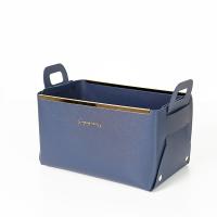 China Convenient and Versatile Leather Basket for Daily Sundries 3-6L Capacity 24*14*13cm for sale