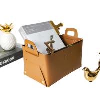 China Eco-Friendly Foldable Logo Customized Travel Jewelry Makeup PU Leather Storage Box for sale