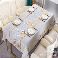 China Waterproof 2mm Thickness PVC Table Cover 137cm*20m Size for Mexican Sarapes Mantel for sale