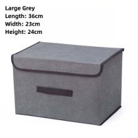 China Foldable Desk Storage Box Organizer for Clothes Non Woven Cover Sundries Customized Size for sale