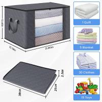 China Non Woven Storage Box With Lids And Handle for Organizing Clothes Rectangle Load ＞10kg for sale