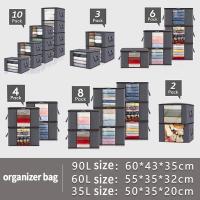 China Non Woven Storage Box With Lids And Handle for Organizing Clothes Rectangle Load ＞10kg for sale