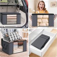China Non Woven Storage Box With Lids And Handle for Organizing Clothes Rectangle Load ＞10kg for sale