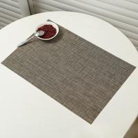 China Customized Logo Acceptable Square Plastic Washable PVC Placemats for Table Decoration for sale