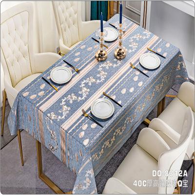 China 137cm*20m Tablecloth Waterproof Oil-proof Pvc Stain-resistant Wipeable Table Cover for sale