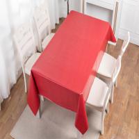 China Printed PVC Rectangle Tablecloth for Dining Table Stain-resistant and Waterproof for sale