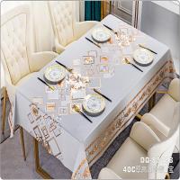 China Modern Style Custom Waterproof Non-Slip Pvc Table Cover for Party at Home Restaurant for sale