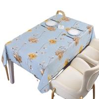 China 120 Inch Round Christmas PVC Tablecloth Oilproof and Stain Resistant for Square Table for sale