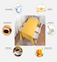 China Tablecloth Hot Designs Eco-friendly Dust Proof Oil-Proof Rectangle PVC Table Cover for sale