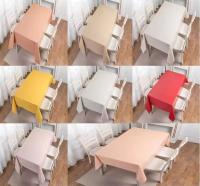 China Tablecloth Hot Designs Eco-friendly Dust Proof Oil-Proof Rectangle PVC Table Cover for sale