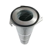 China 3 Lugs Cylindrical DIN Filter Cartridges Suitable For Compact Dust Collectors for sale
