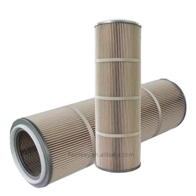 China High Temperature PPS Felt Pleated Cartridge Air Filter with 1 Year Warranty and Stainless Steel Construction for sale