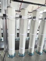 China Long Pulse Jet High Filtration Efficiency PTFE-coated Polyester Industrial Filter Cartridge for Asphalt Plants for sale