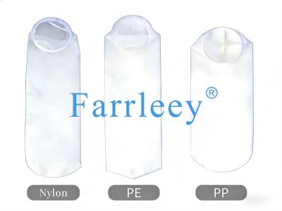 China Industrial Liquid Filter Bag with 800μm Micron Rating, Polypropylene Material, and Steel Ring Seal for sale