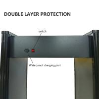 China MD-600G Security Metal Detector Door Industrial Portable Body Scanner 6 Zones Walk Through Metal Detector for sale