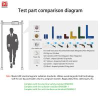 China MD-600G Security Metal Detector Door Industrial Portable Body Scanner 6 Zones Walk Through Metal Detector for sale