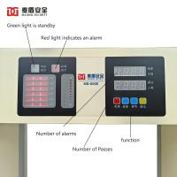 China Security Inspection Equipment High Sensitivity Stability 6 Zones Walk Through Metal Detector for sale