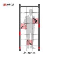 China OEM Walk Through Metal Detector 24 Multi Zones Metal Detector Security Doors Full Body Scanner Security Equipment for sale