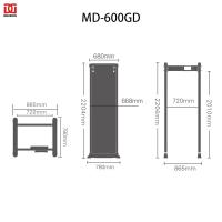China Station Security High Performance Multi-Zone Metal Detector Adjustable High Sensitivity Portable Walk Through Metal Detector for sale