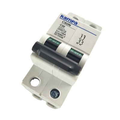 China 2p 10a 16a Mini Fuse Circuit Breaker C60n Durable Mini Mcb Switch for sale
