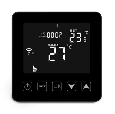 China Programmable Touch Screen Temperature Thermostat Controller Electric Heating for sale