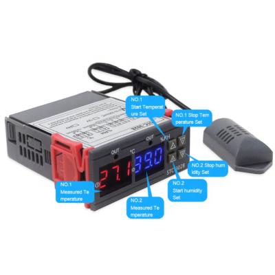 China Digital Thermoregulator Incubator AC 110V-220V STC-3028 Thermostat Hygrostat Temperature Humidity Controller for sale